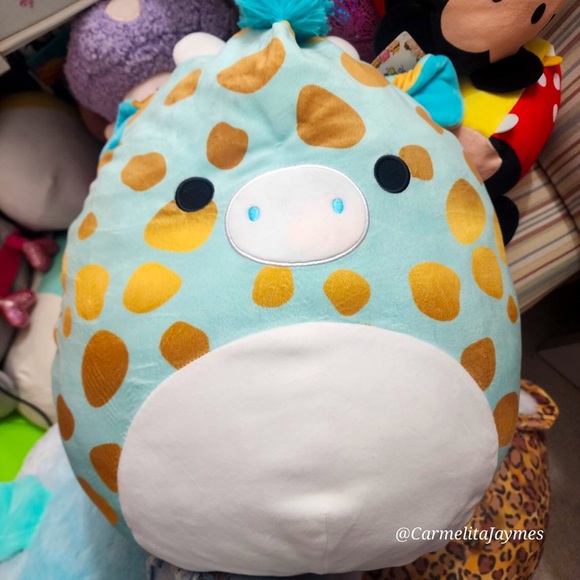 Squishmallows | Toys | Zelia Teal And Gold Giraffe Original ...